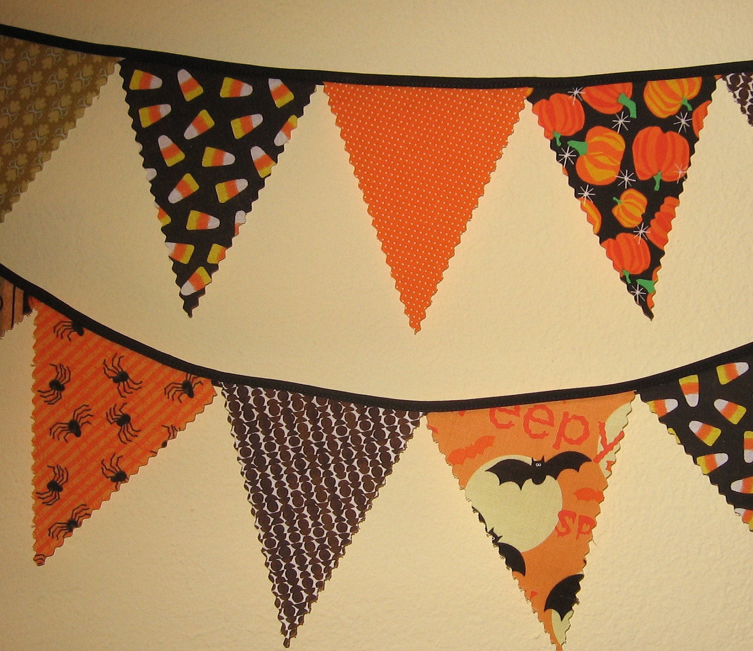 Mini Pennant Banner Spooky Halloween READY TO SHIP | Etsy