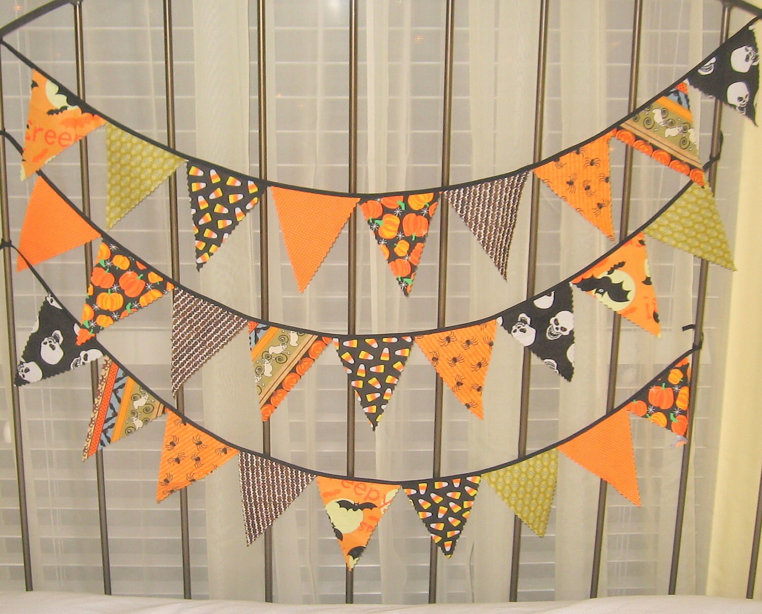 Mini Pennant Banner Spooky Halloween READY TO SHIP | Etsy