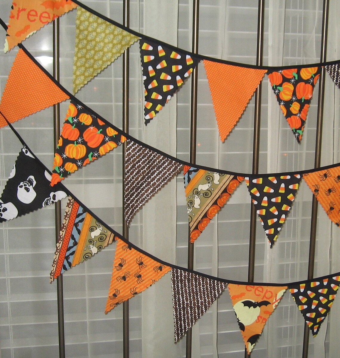 Mini Pennant Banner Spooky Halloween READY TO SHIP - Etsy