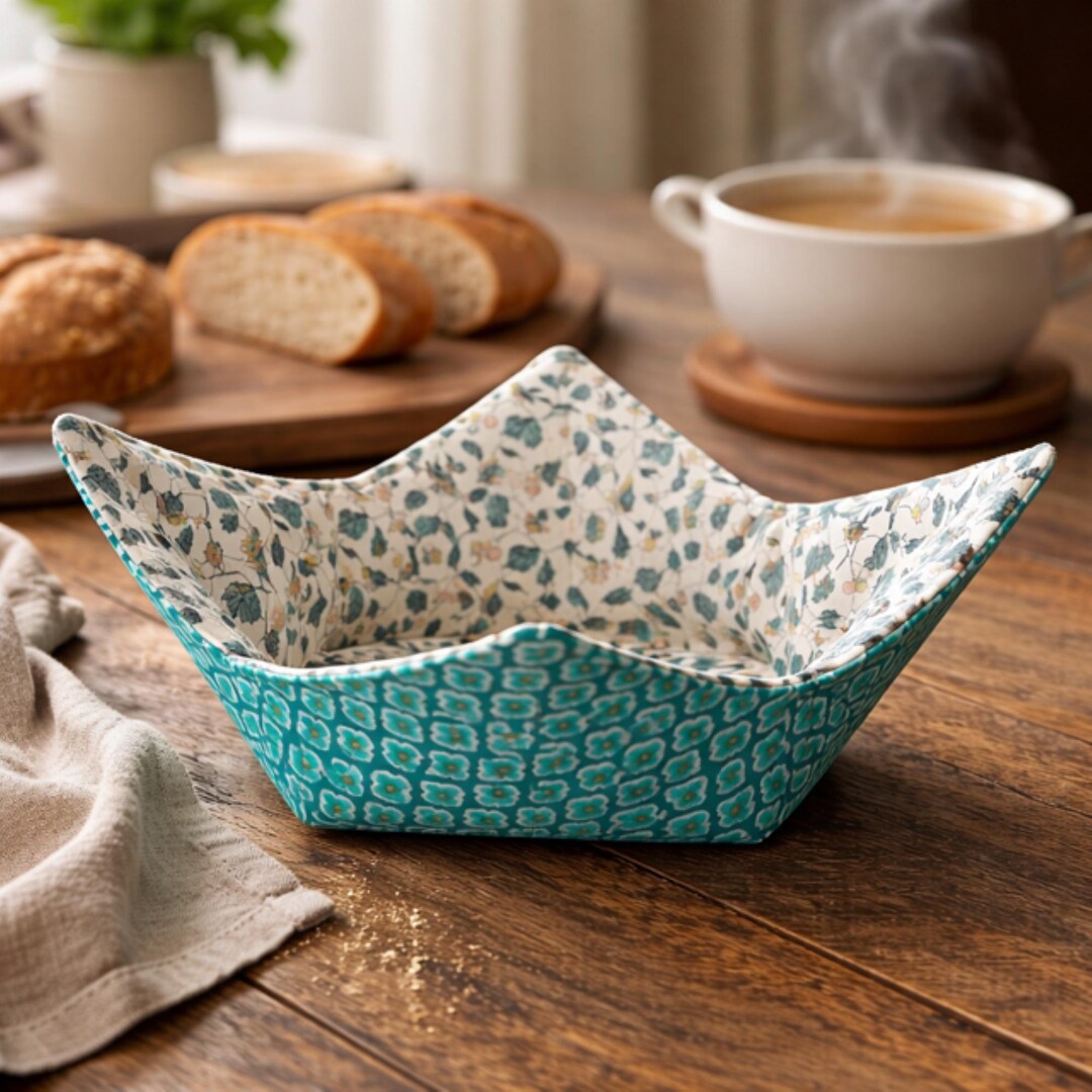 Quilted Cotton Bowl Cozy – Reversible and Microwave Safe - Etsy