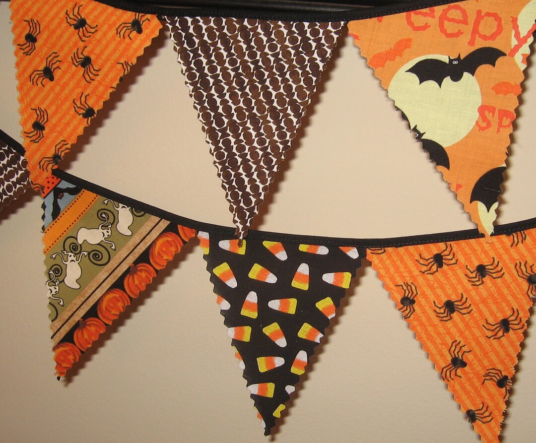 Mini Pennant Banner - Spooky Halloween - READY TO SHIP - Etsy