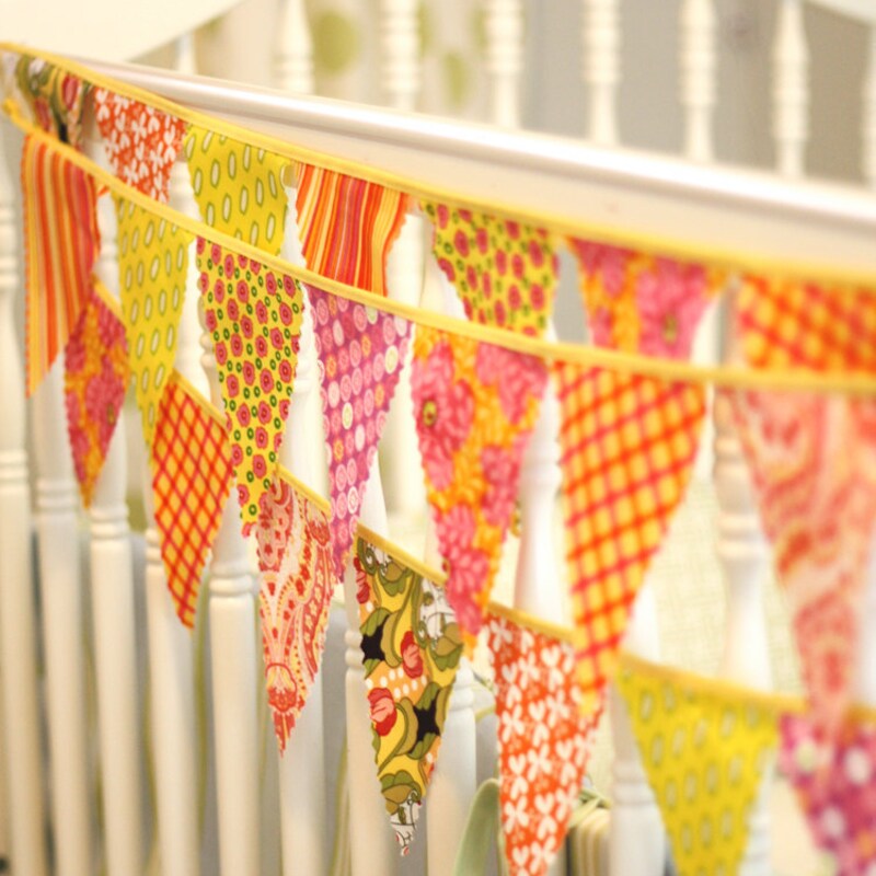 Orange Bunting - Etsy