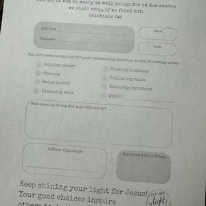 Kid's Pretend Police Officer Good Behavior Tickets | Christian Digital ...