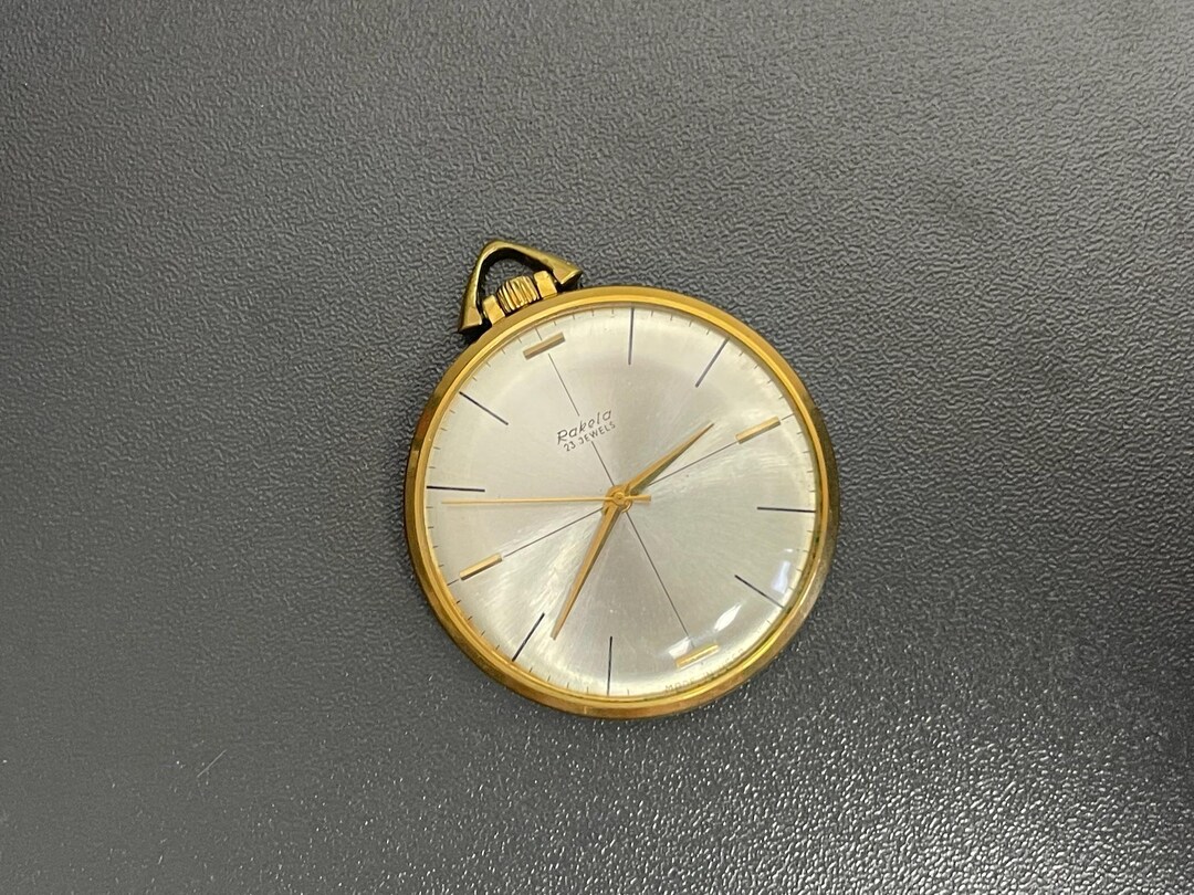 Pocket Watch RAKETA SAMSON Gold Plated 23 Jewels USSR Vintage 2209 ...