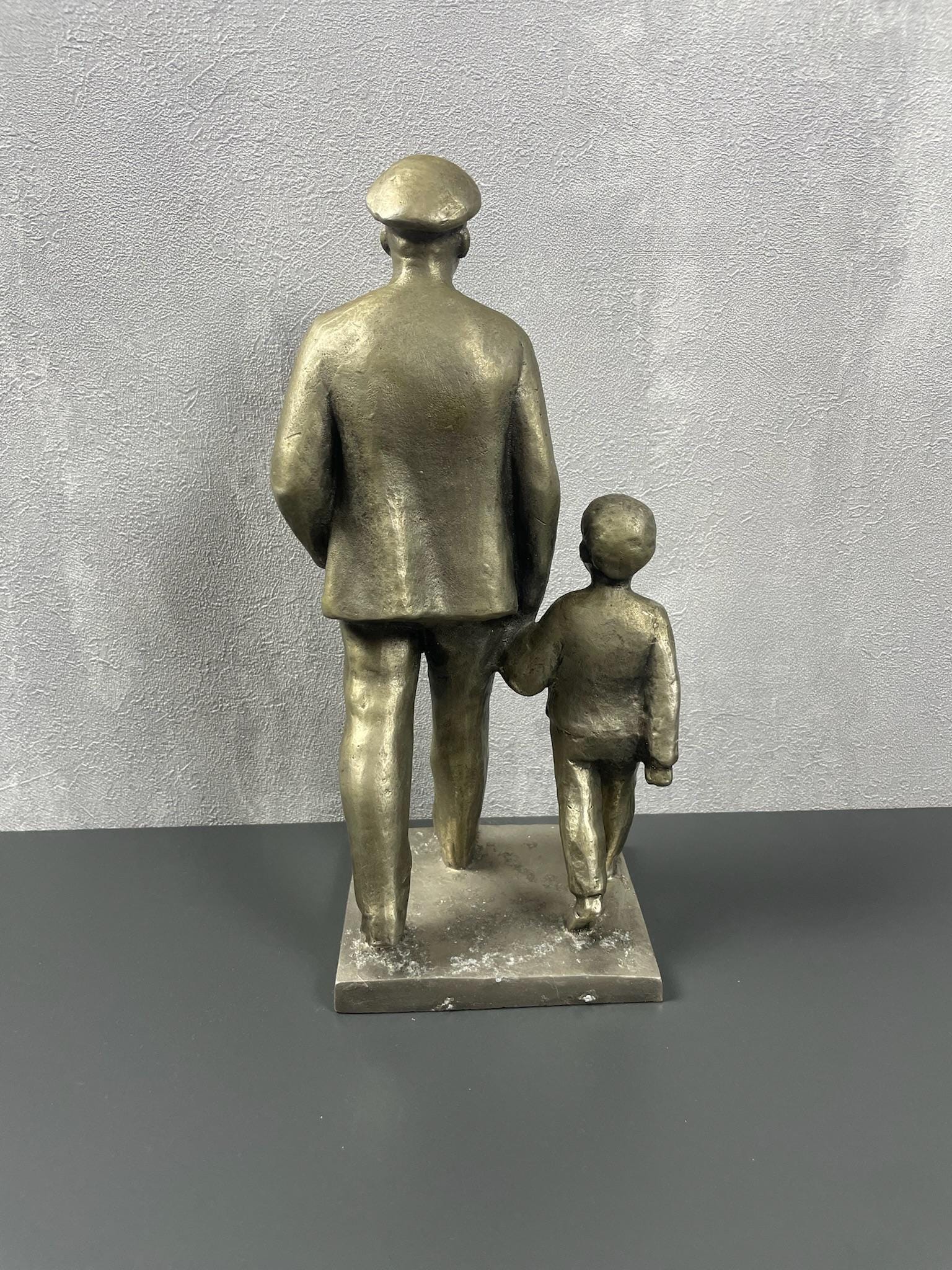 Very Rare LENIN Statue Bust FIGURINE Soviet USSR Hand in Hand With a ...