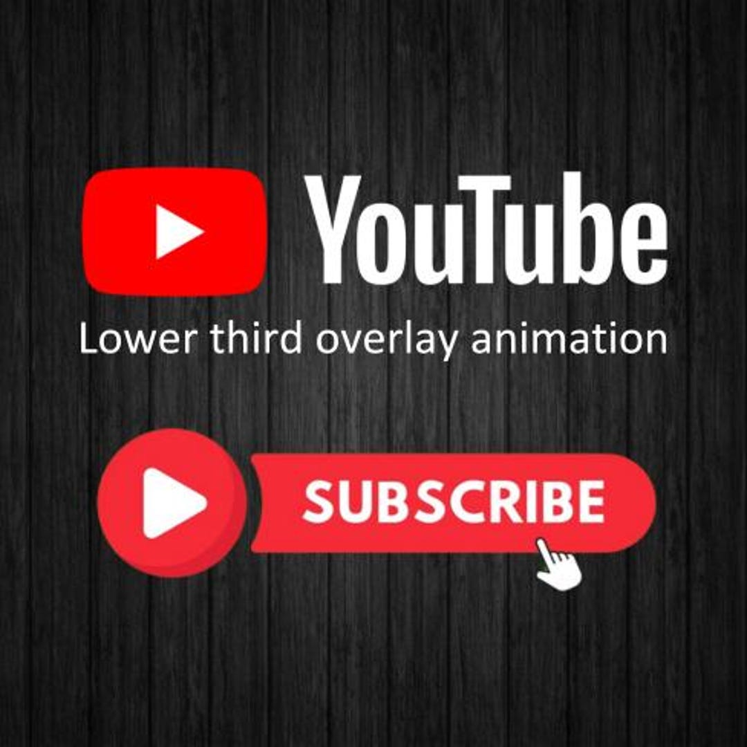 Animated Youtube Round Logo Subscribe Button Overlay for Intro Videos ...
