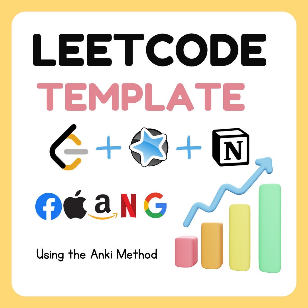 Coding Template Study With the Anki Method - Etsy