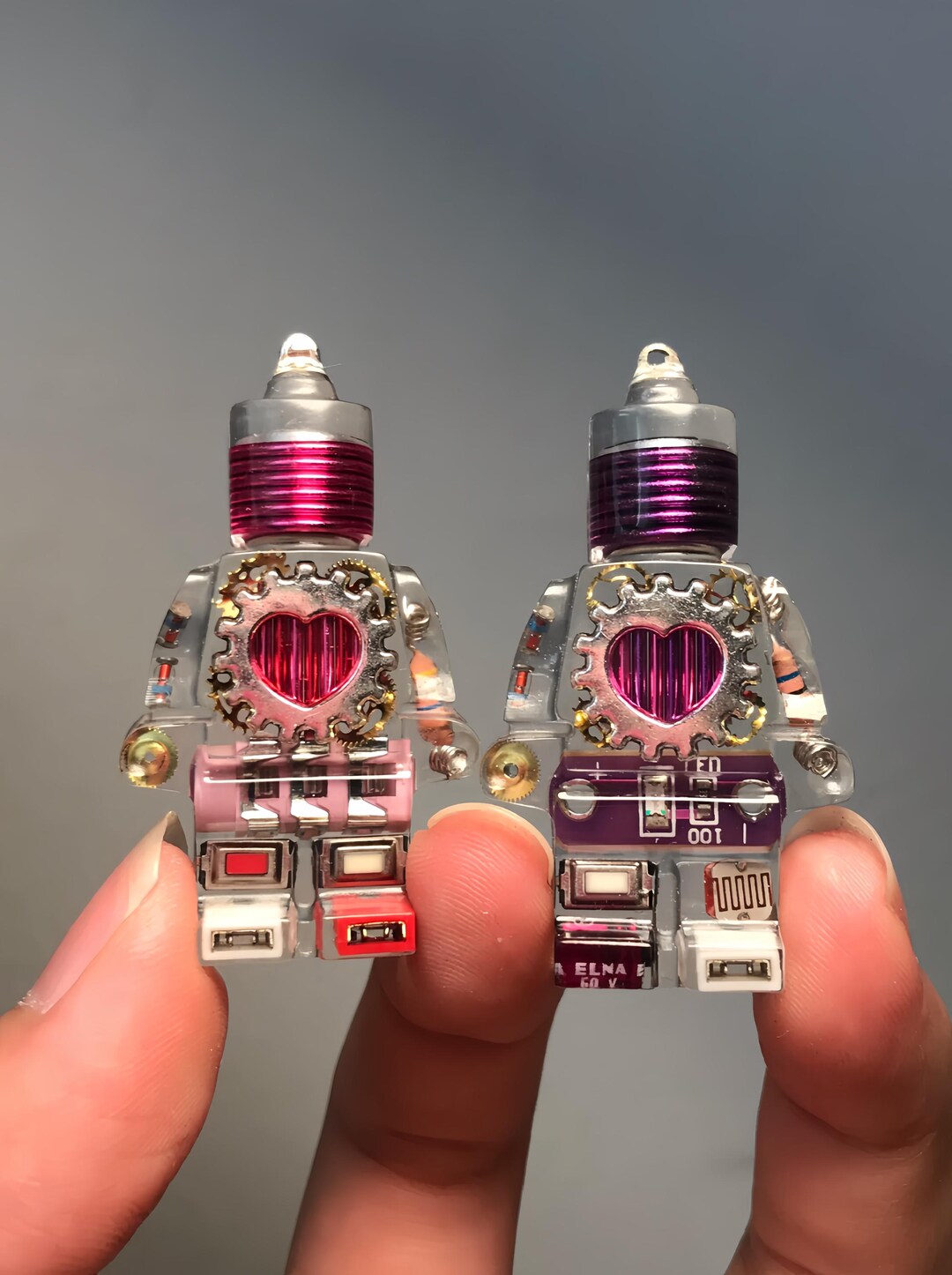 Customizable Hand-painted Robot Pendant Personalized and Creative ...