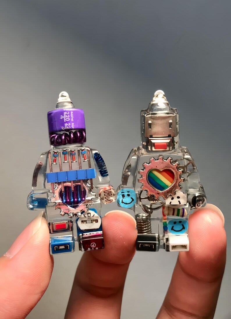 Customizable Hand-painted Robot Pendant Personalized and Creative ...