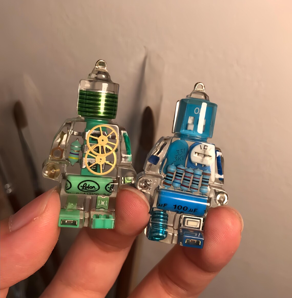 Customizable Hand-painted Robot Pendant Personalized and Creative ...