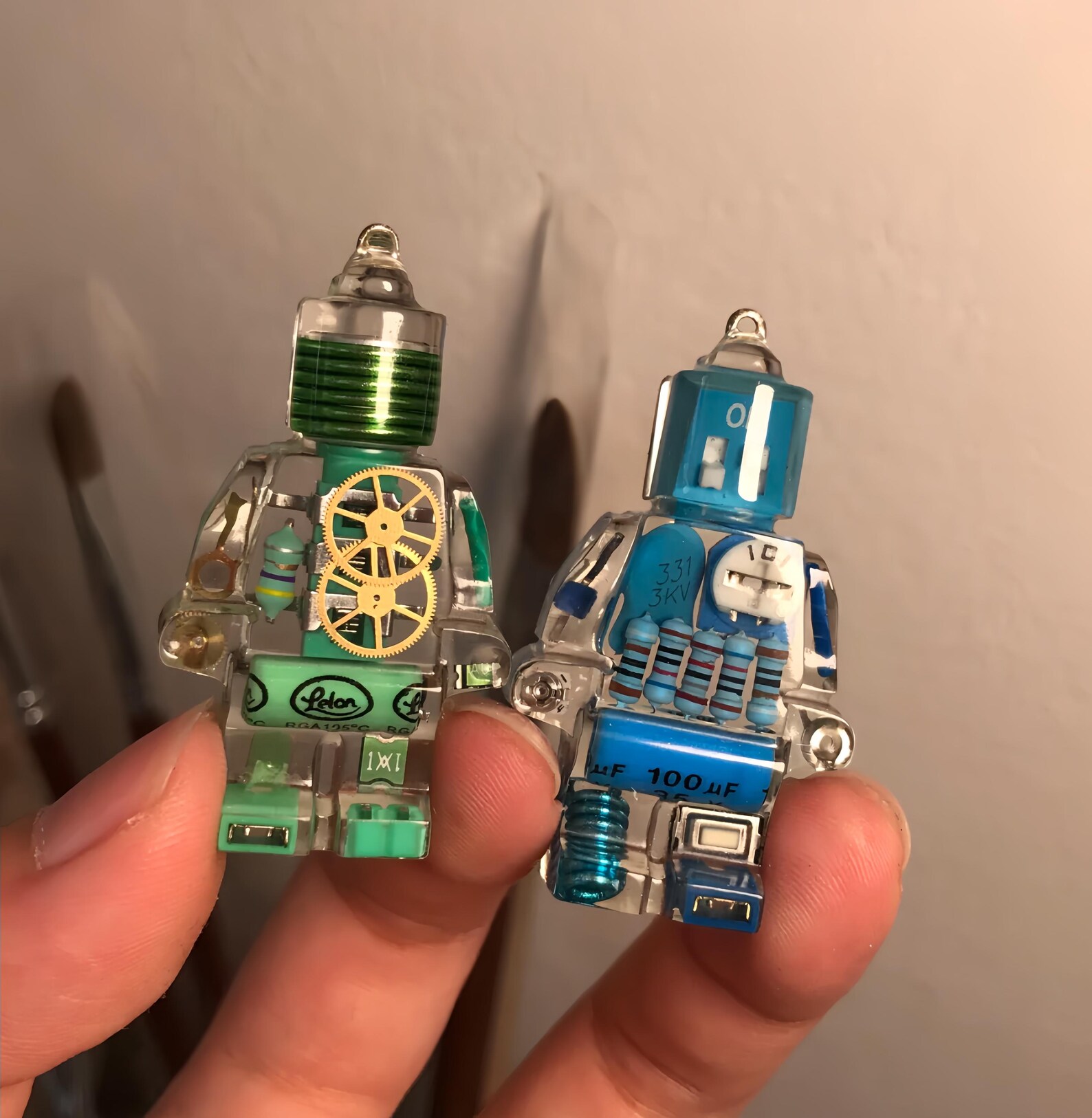 Customizable Hand-painted Robot Pendant Personalized and Creative ...