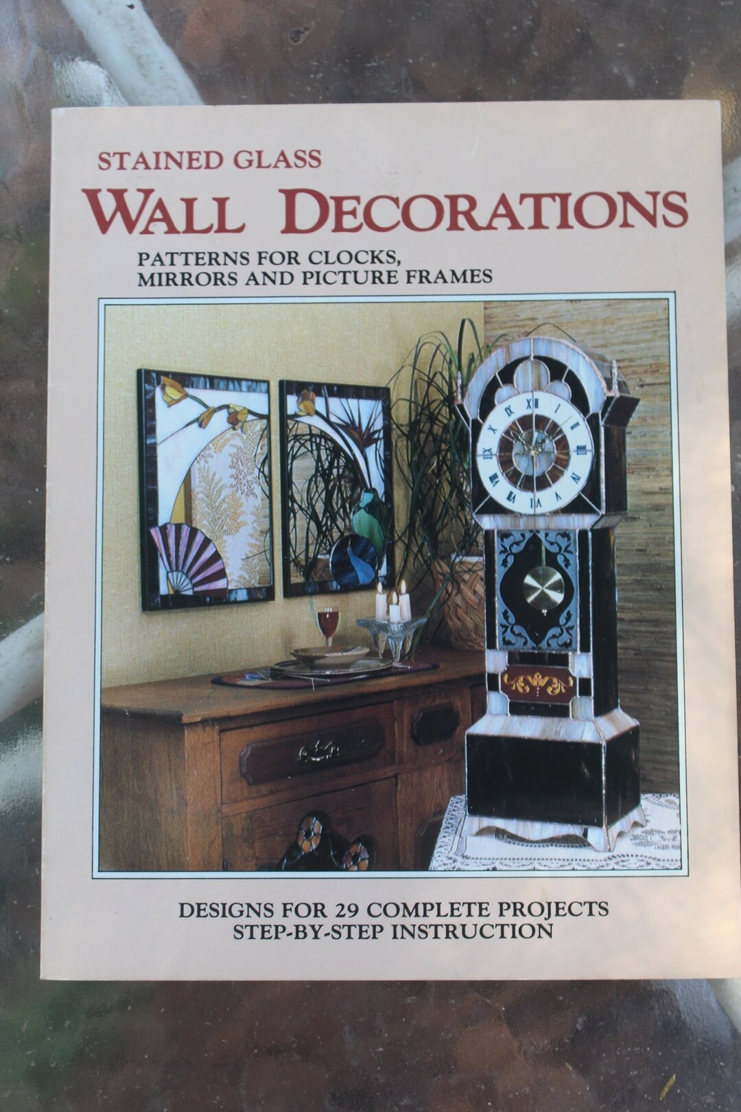 Stained Glass Wall Decorations Patterns for Clocks, Mirrors, and ...