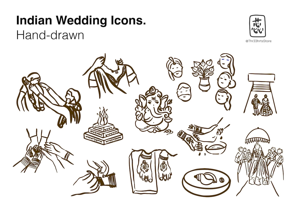 South Indian / Traditional Hindu Ceremonial Wedding Icons Website ...