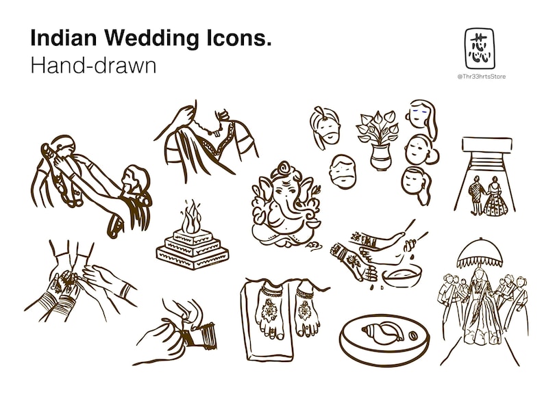 South Indian / Traditional Hindu Ceremonial Wedding Icons Website ...