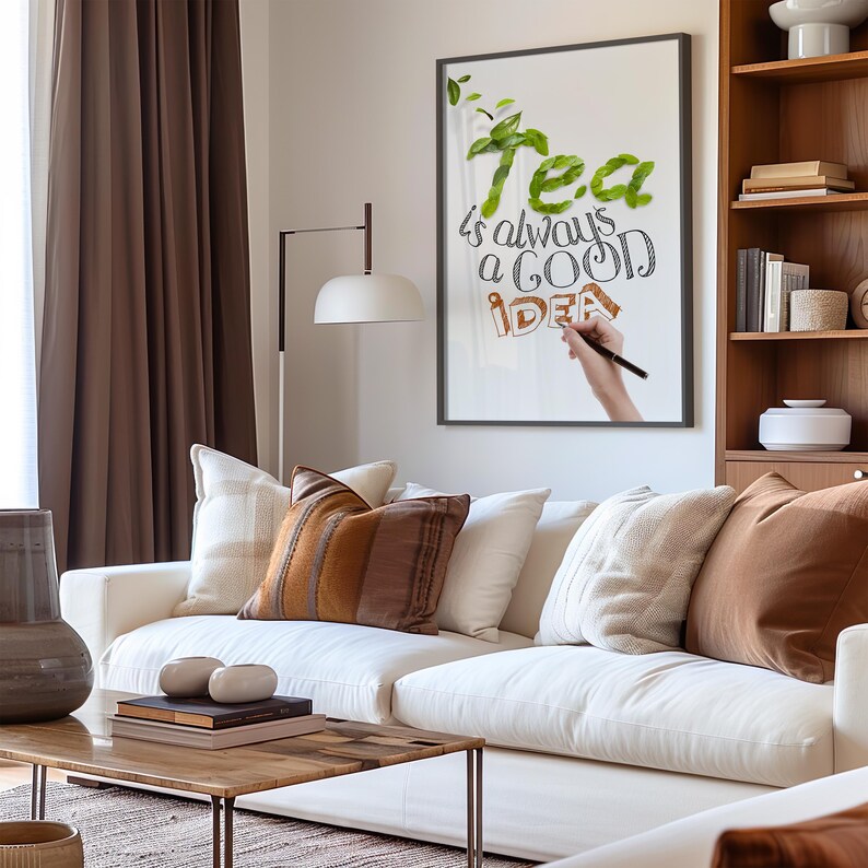 Tea Quote Poster, Kitchen Wall Art (digital Download) - Etsy