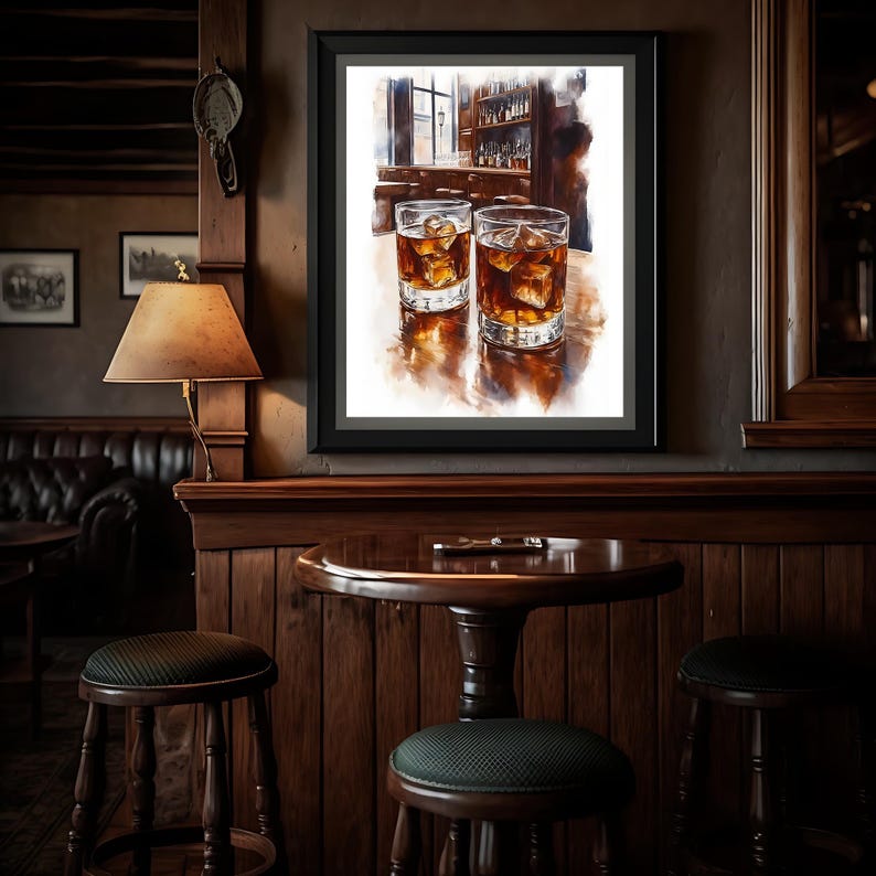 Whiskey Poster Digital Download, Whiskey Wall Art, Whiskey Print ...