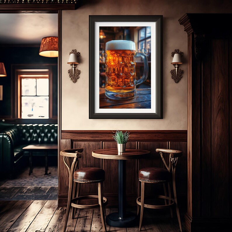 Beer Poster Digital Download, Beer Wall Art, Beer Print, Beer Bar Decor ...