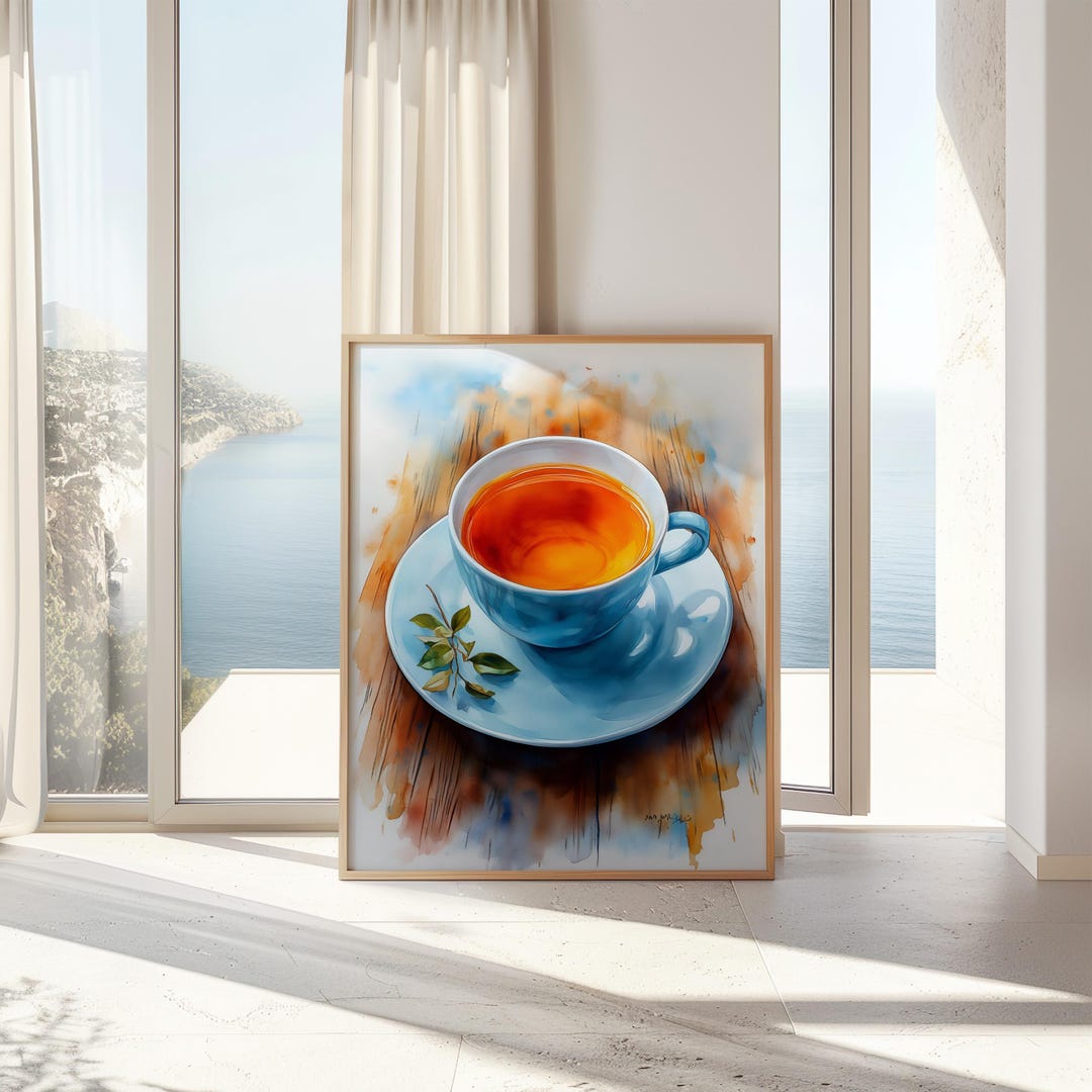 Tea Poster Digital Download, Tea Wall Art, Tea Print, Kitchen Wall Art ...