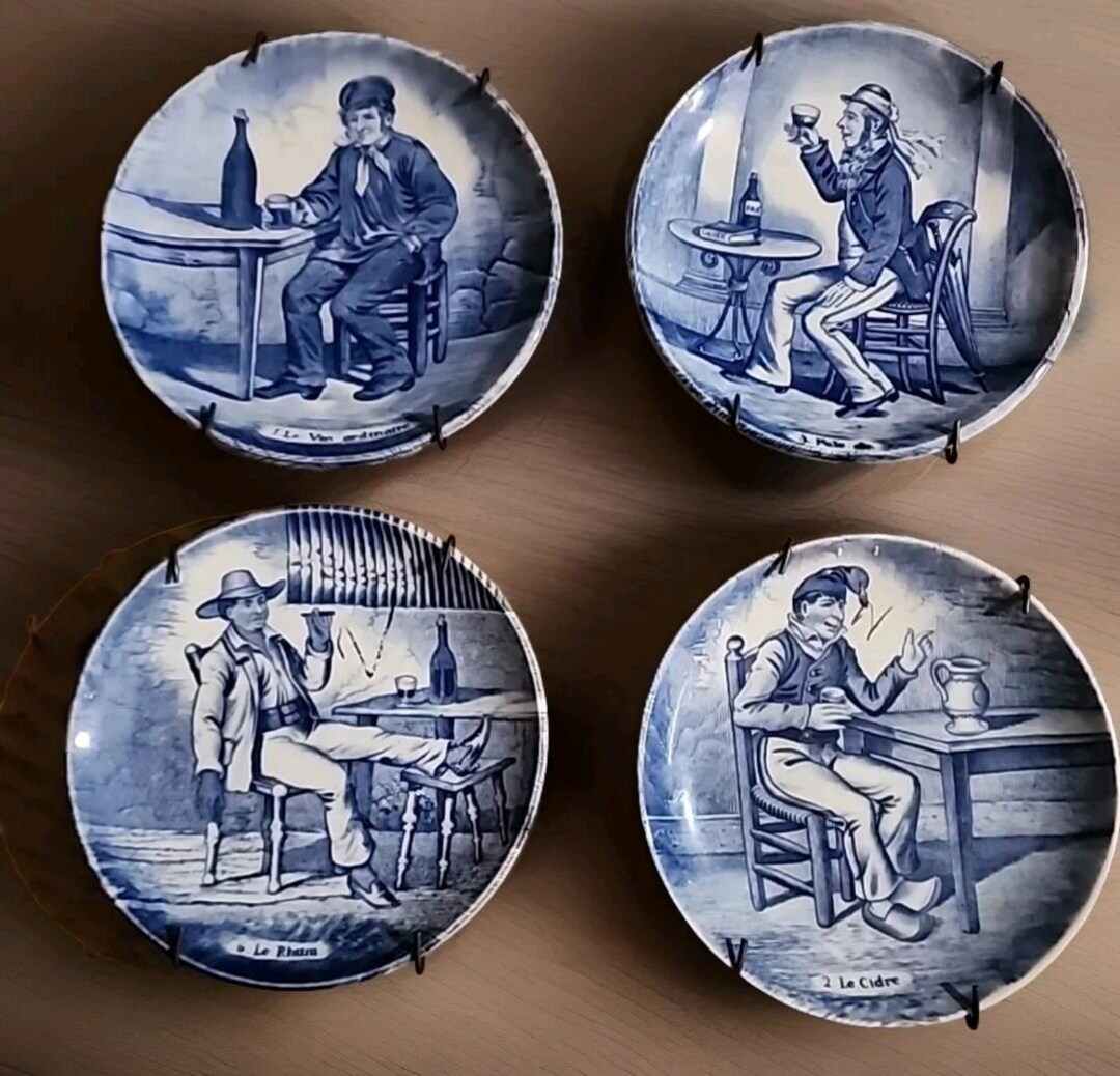 Set of 4 Vintage Bosch Delfts Porcelain Mini Plates Are the Perfect ...