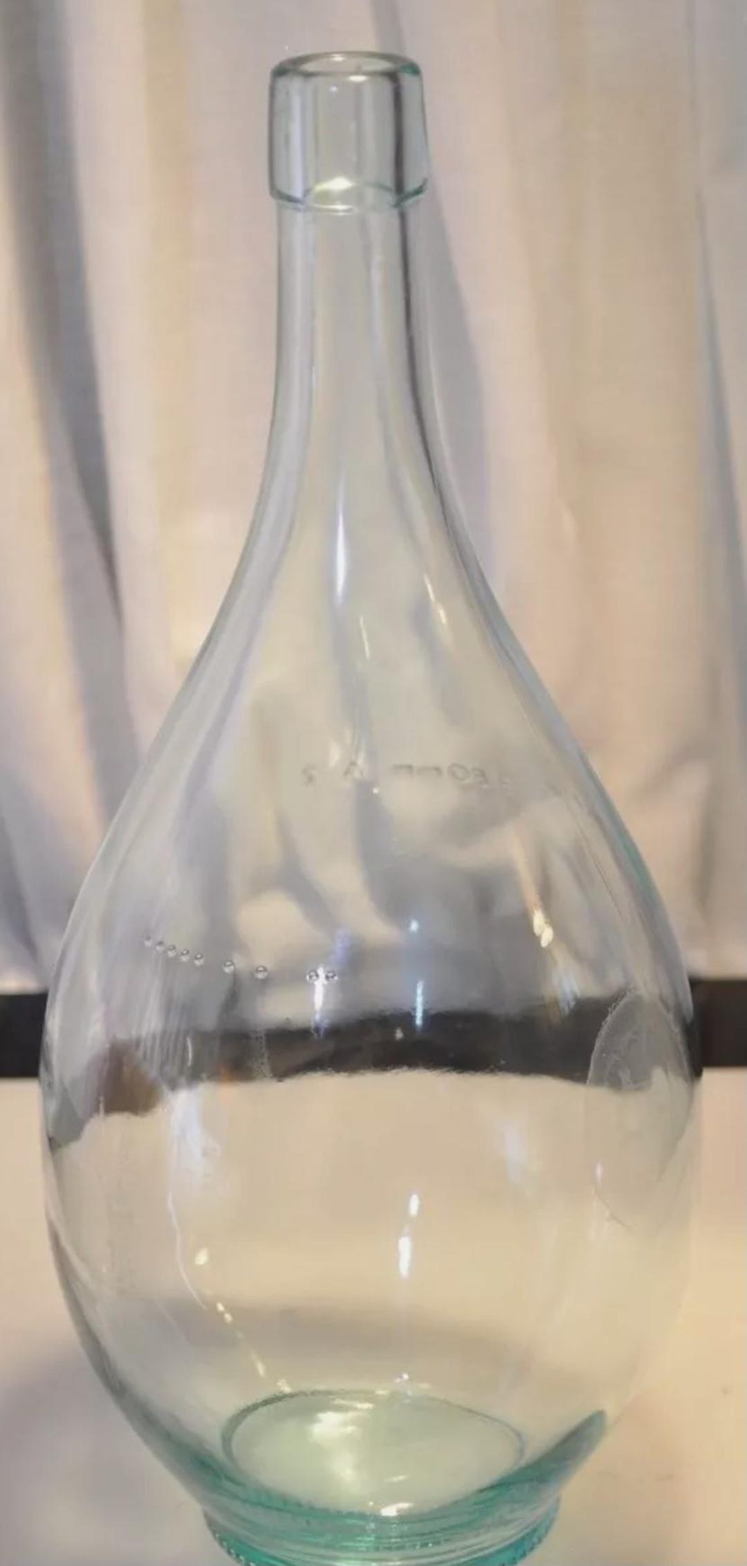 Vintage Beautiful Green Pear Shaped Wine Bottle. - Etsy