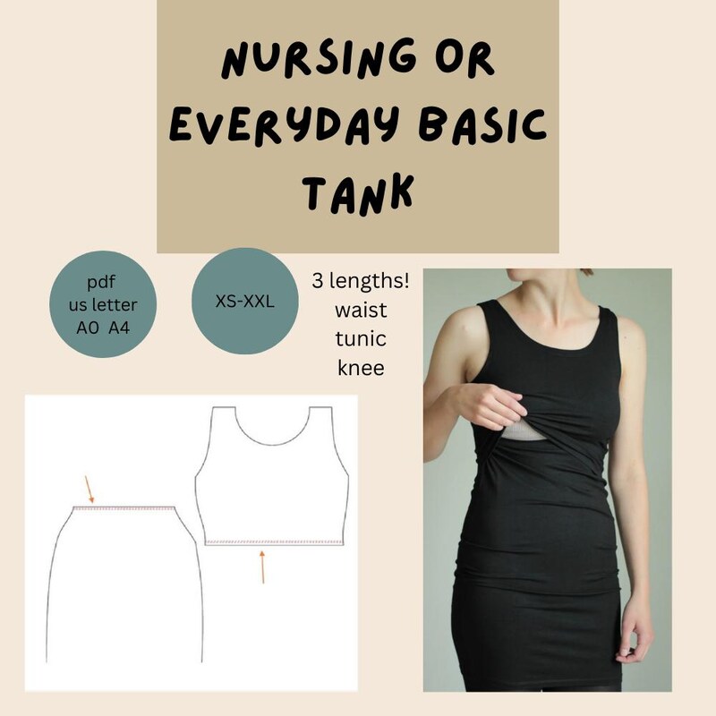 Nursing Top Pattern - Etsy