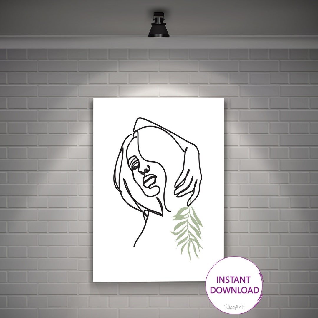 Female Digital Table, Digital Table, Digital Product, Line Art Face ...