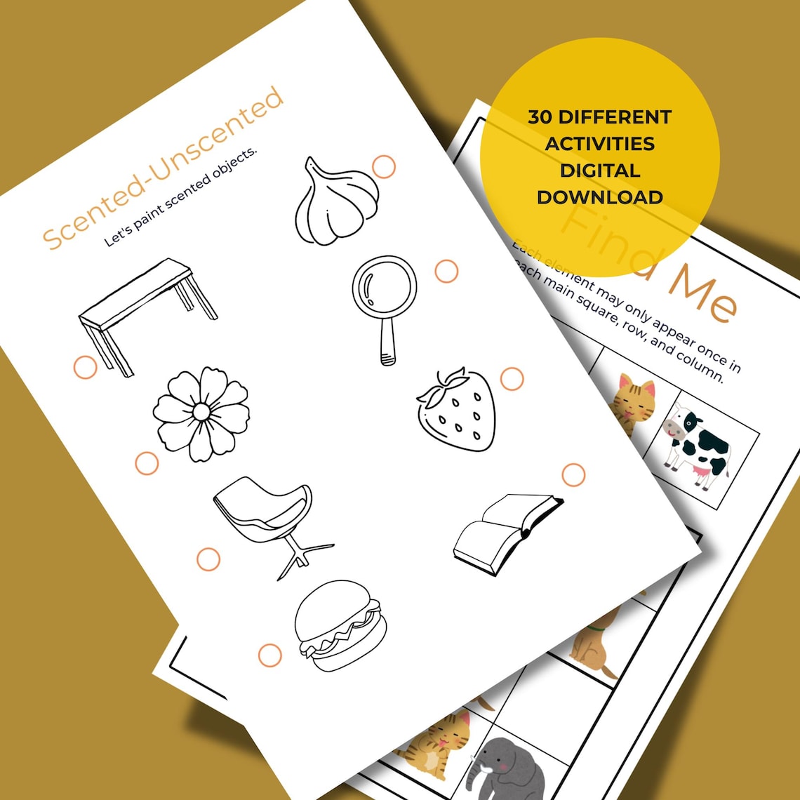 Preschool Activity Book Printable – Cut & Paste, Matching, Coloring ...