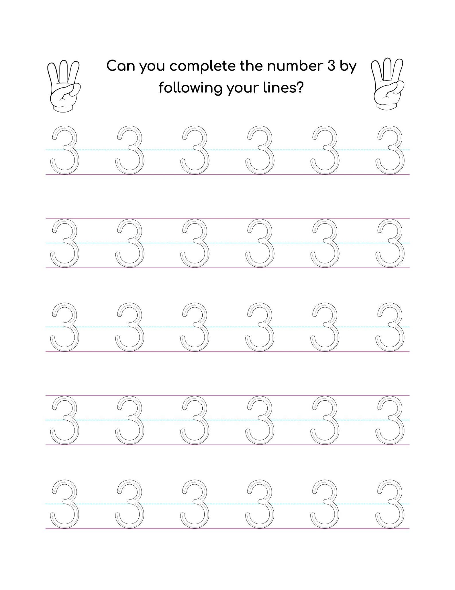 Fun 2 and 3 Number Learning Activity Set, Preschool Number Learning ...