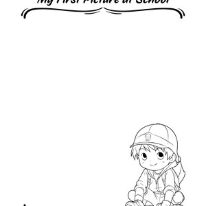 Christmas Themed Coloring Set,my First Painting Page, Nursery Activity ...