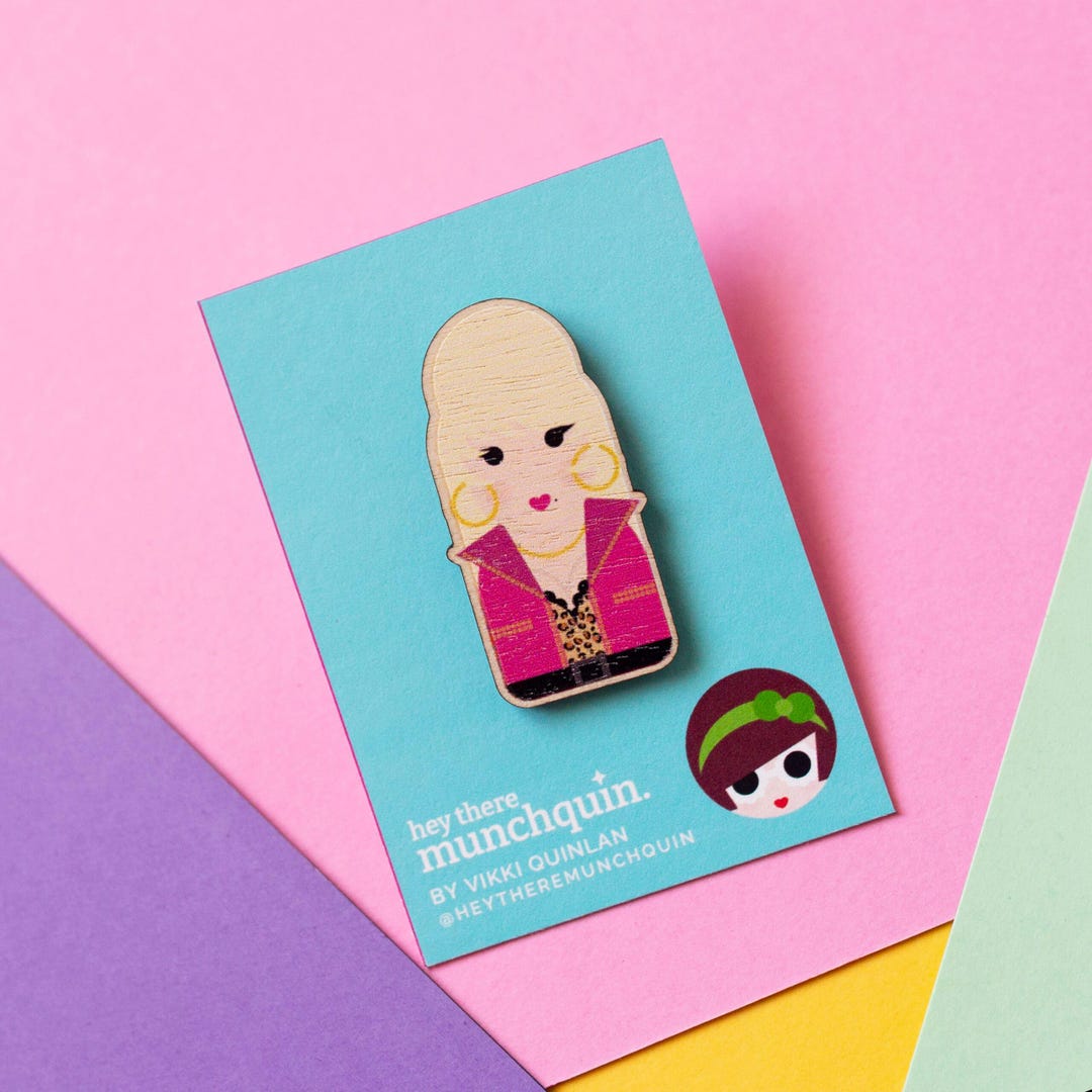 Eco-friendly Wooden Pin Badge Inspired by Dolly Parton - Etsy