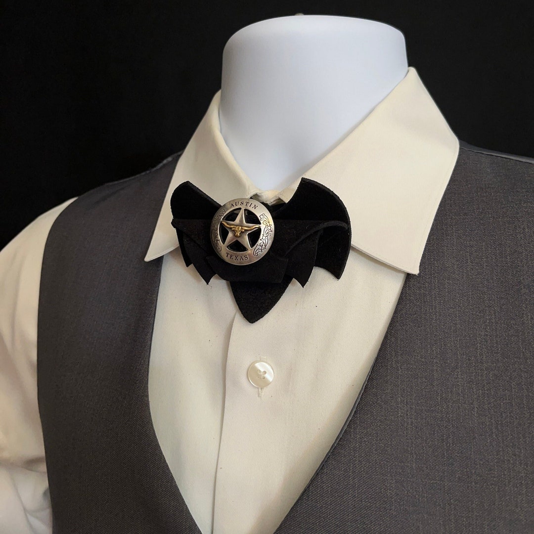 Neck Tie, Cowboy, Leather, Bat, Bolo, Western, Bow, Concho, Texas ...