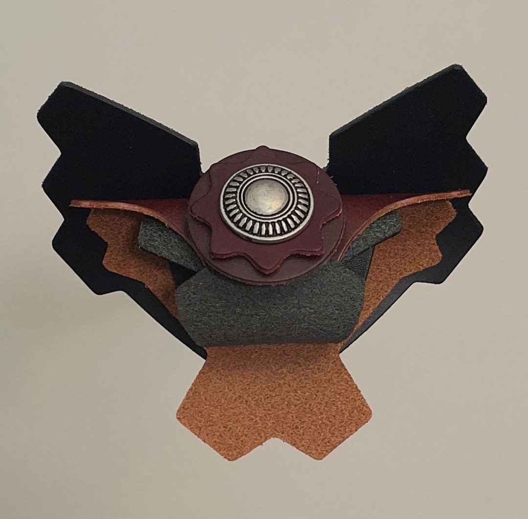 Leather Wing Loops Necktie: Western Bolo Bow Tie With Concho - Etsy