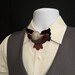 Leather Cowboy Bow Tie: Western Concho Necktie, Handmade in Texas, Bolo ...