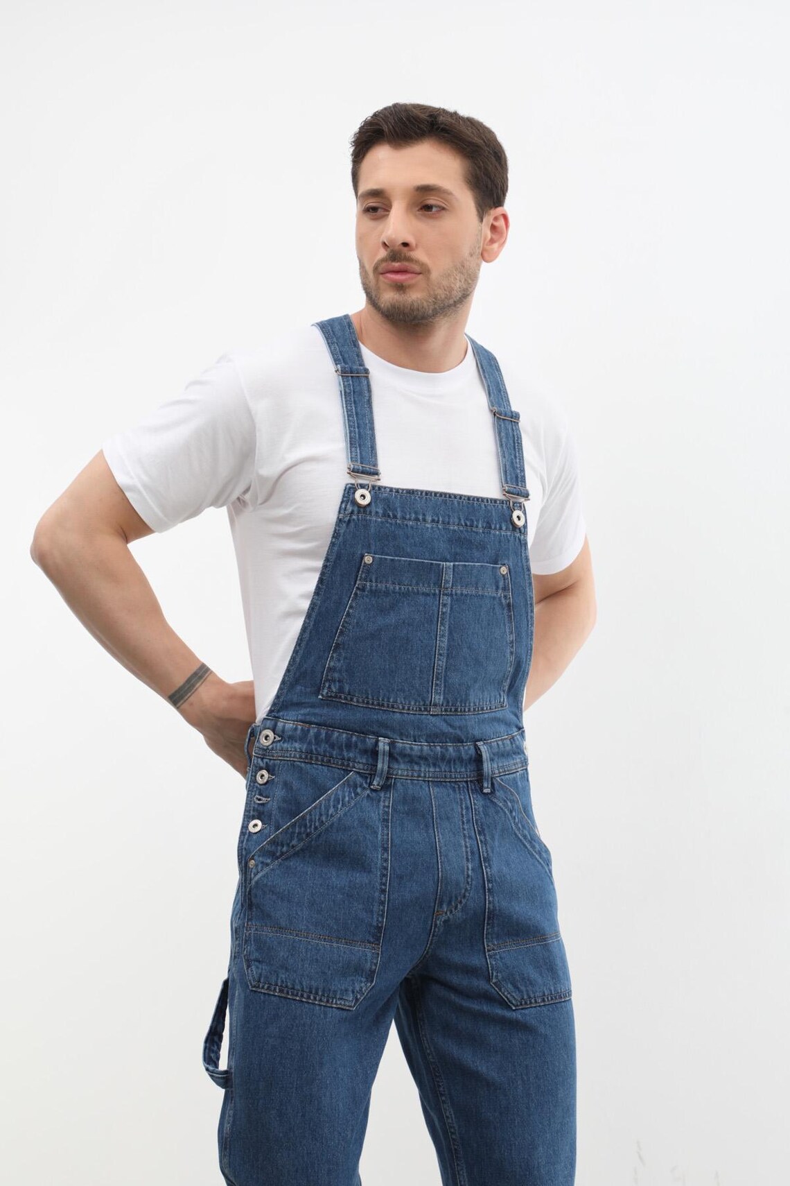 Men's Jean Overalls Trousers - Etsy