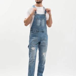 Men's Jean Overalls Trousers - Etsy