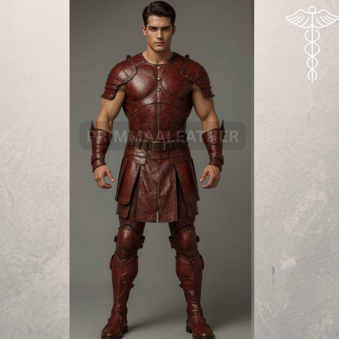 Fantasy Gladiator Armor : Handmade Battle Armor– Genuine Leather, Film ...