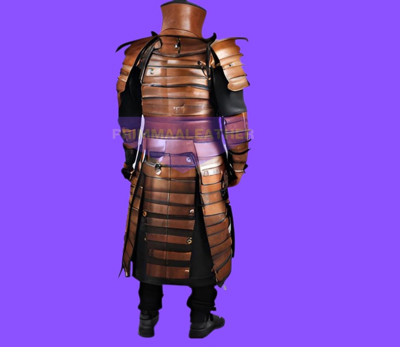 Handcrafted Leather Samurai Armor Set Rich Brown Full Body Suit - Etsy