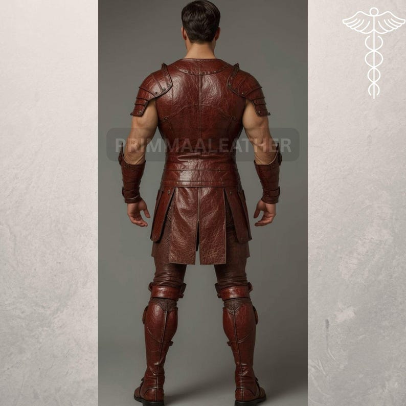 Fantasy Gladiator Armor : Handmade Battle Armor– Genuine Leather, Film ...