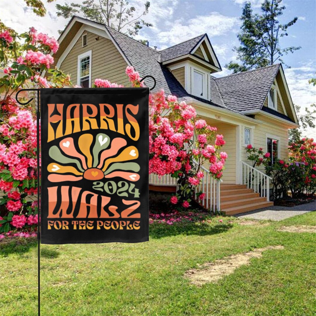 Harris Walz 2024 Garden and House Flag,kamala Harris for President ...