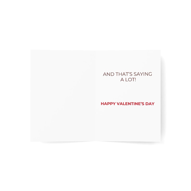 I Love You More Than Chocolate Greeting Card | Funny Valentines Day ...