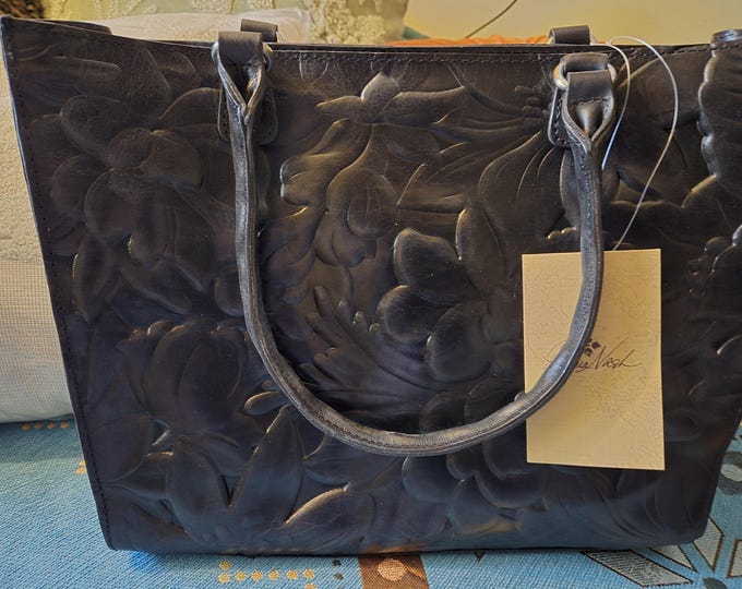 New Patricia Nash Back Floral Embossed Tote Handbag - Etsy