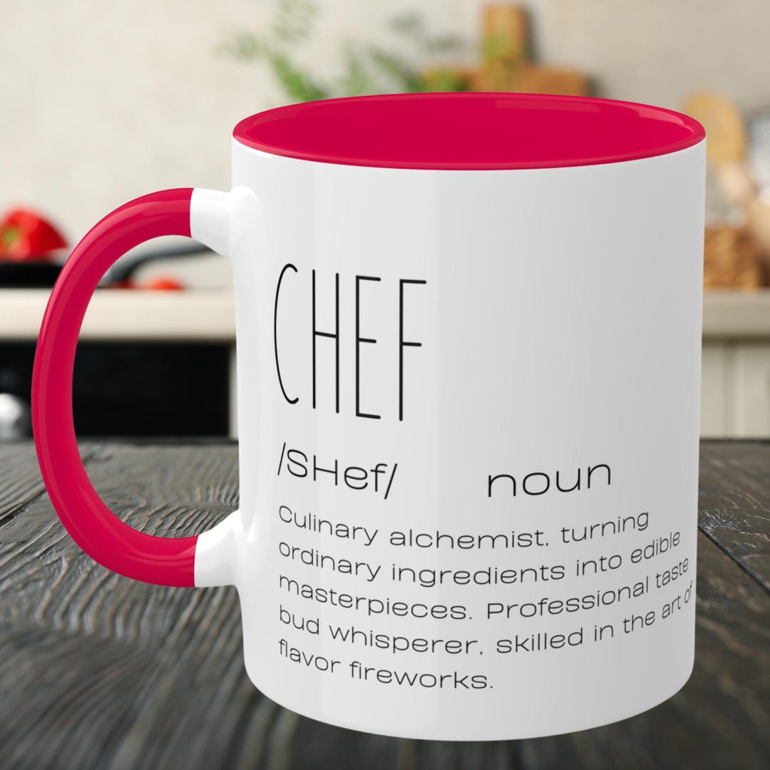Quirky Chef Definition Mug, Funny Chef Coffee Mug, Unique Chef Gift, 11 ...