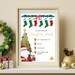 Editable Christmas Party Rules Sign Template | Santa & Stockings Design ...
