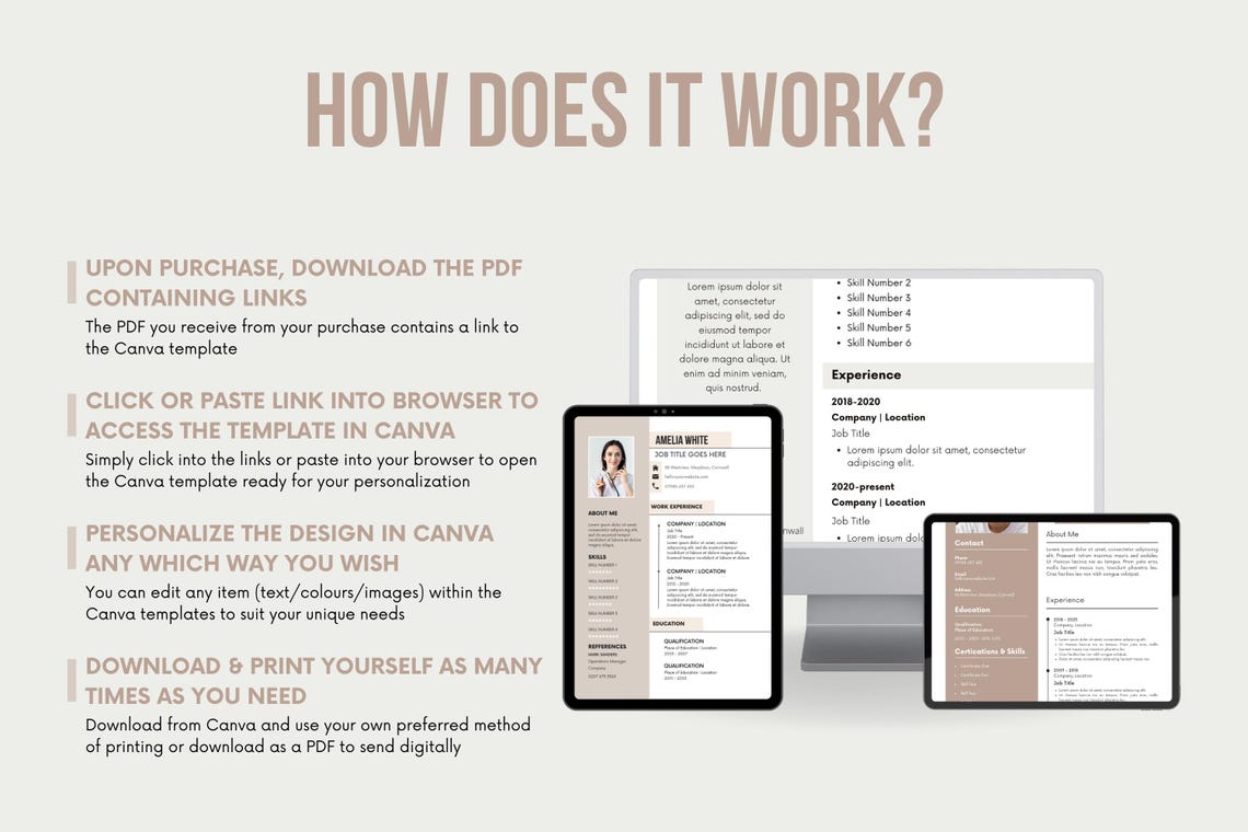 BUNDLE: 20 X Editable CV Templates | 20 X Professional Resume Designs ...