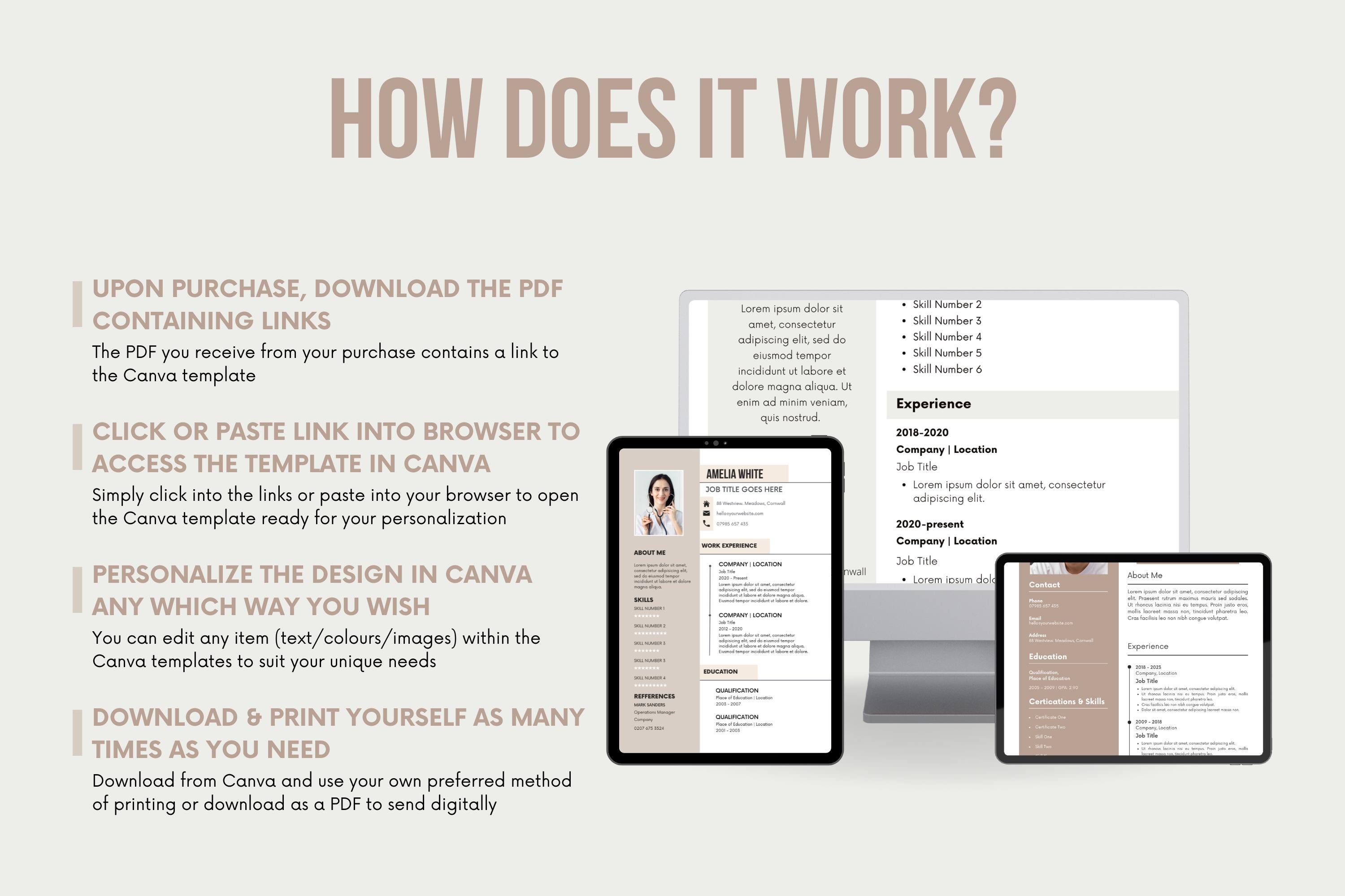 BUNDLE: 20 X Editable CV Templates | 20 X Professional Resume Designs ...