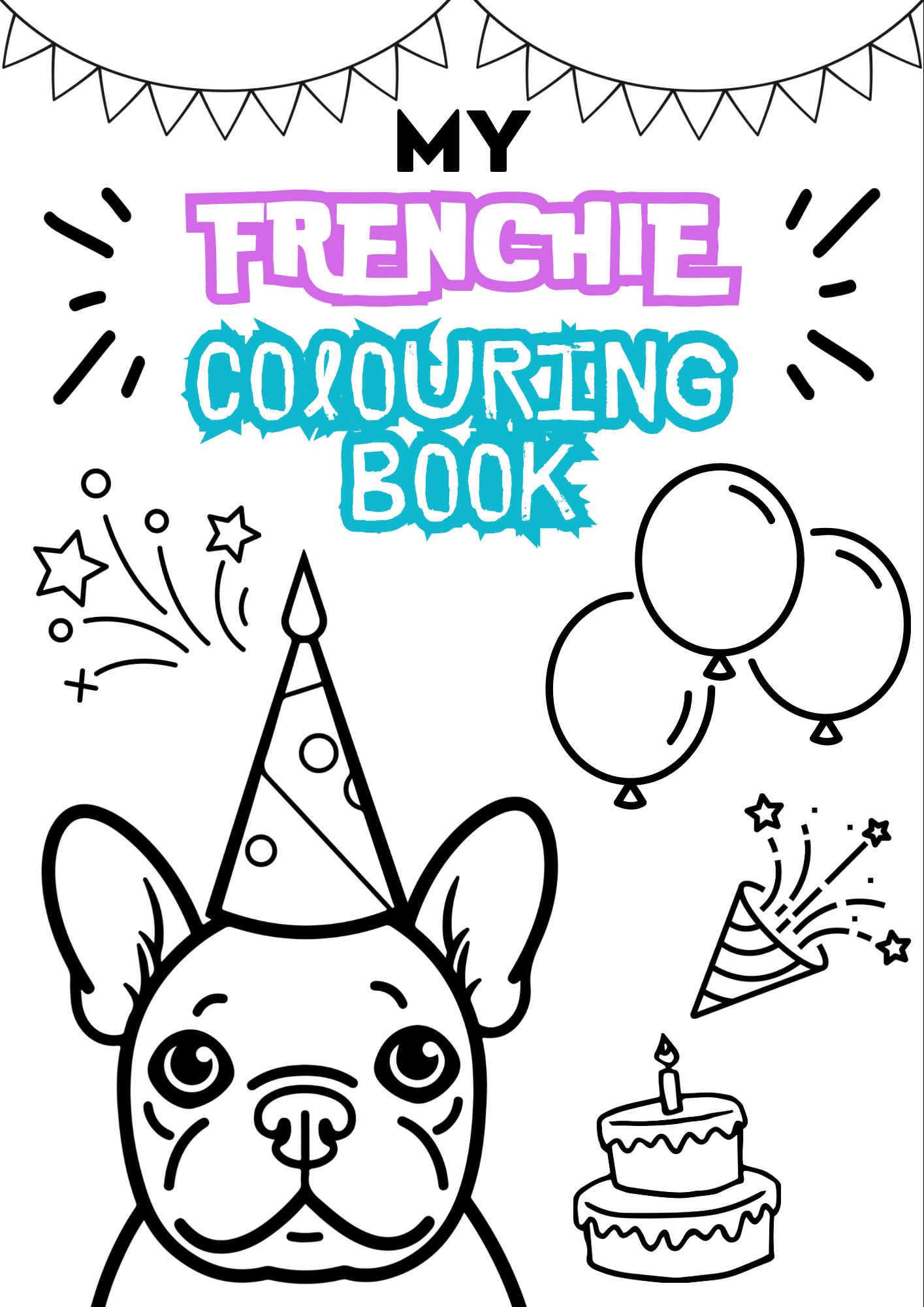 Printable French Bulldog Colouring Book | 5 Adorable Pages | Instant ...