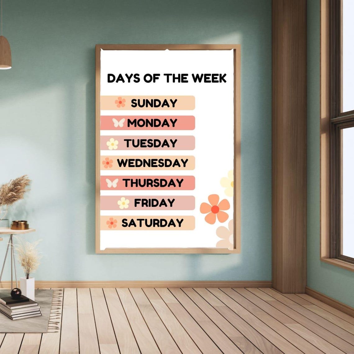 Printable Alphabet Poster for Kids | Educational Wall Art With Numbers ...