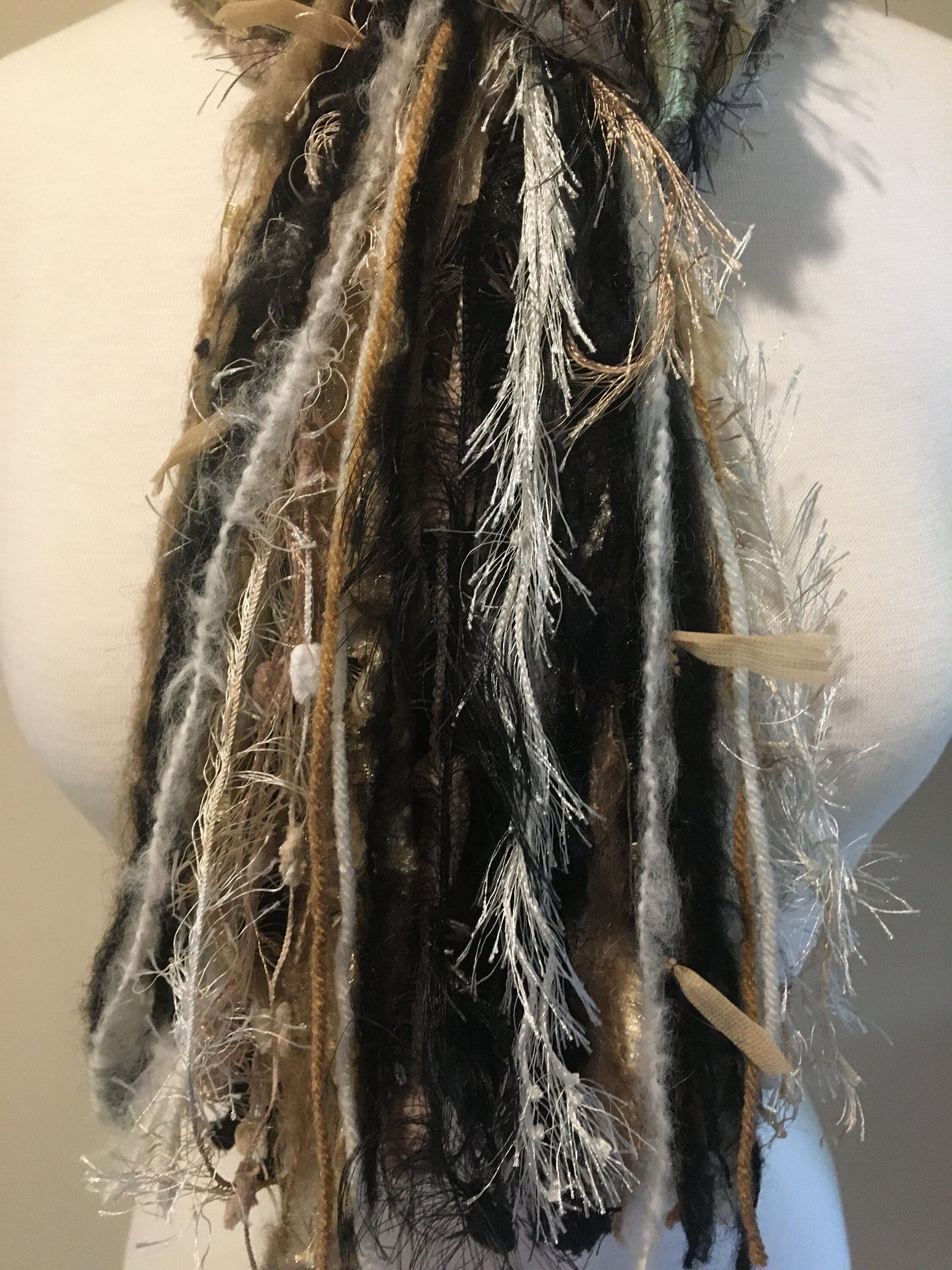 Back to Basics Womens Scarf Fringe Scarves Black Brown - Etsy