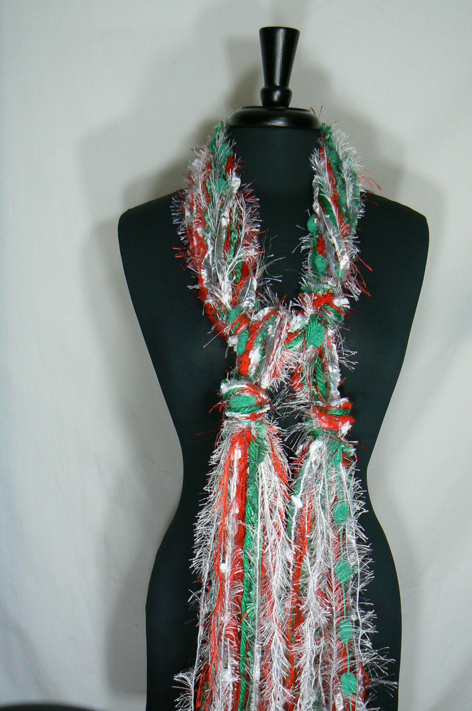 Christmas Scarf Fringe Scarf Holiday Party Scarf - Etsy
