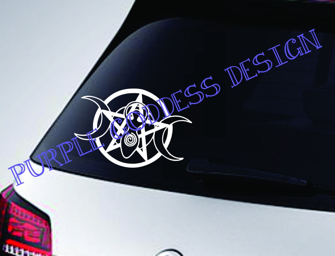 Pagan Moon Goddess Decal Sticker - Etsy